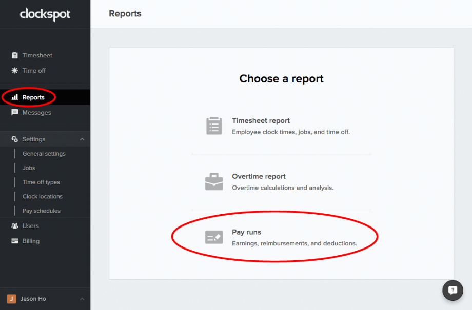 How to use pay runs – Clockspot Help & Support