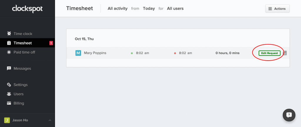 How to submit a timesheet edit request – Clockspot Help & Support