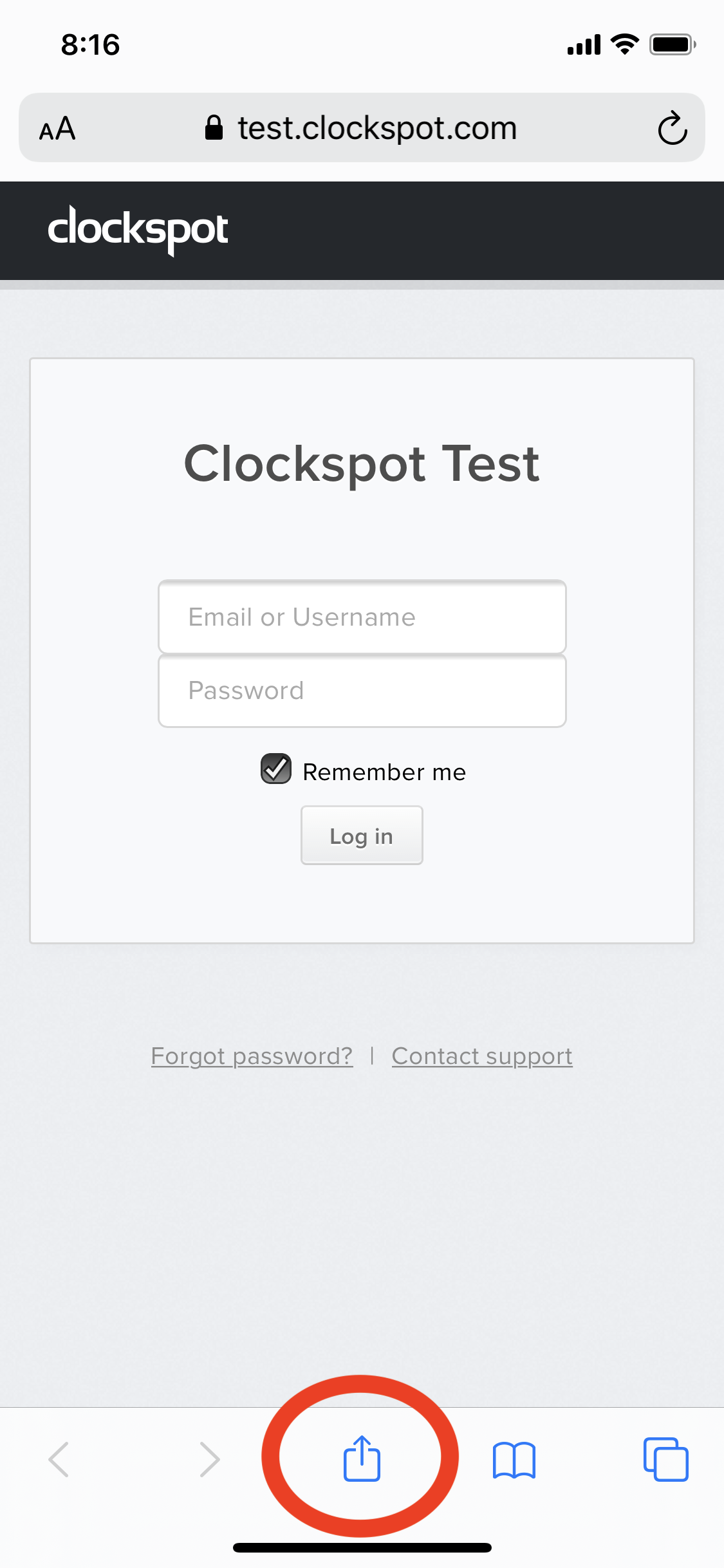 How to save Clockspot to my iPhone home screen – Clockspot Help & Support
