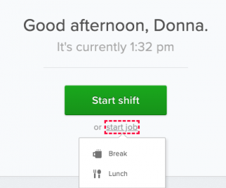 How to clock in / out for lunch and breaks – Clockspot Help & Support