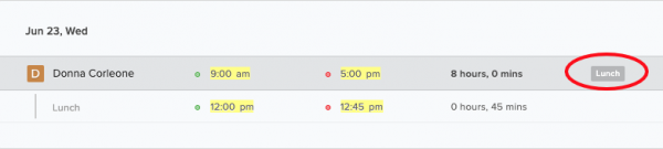 How to clock in / out for lunch and breaks – Clockspot Help & Support